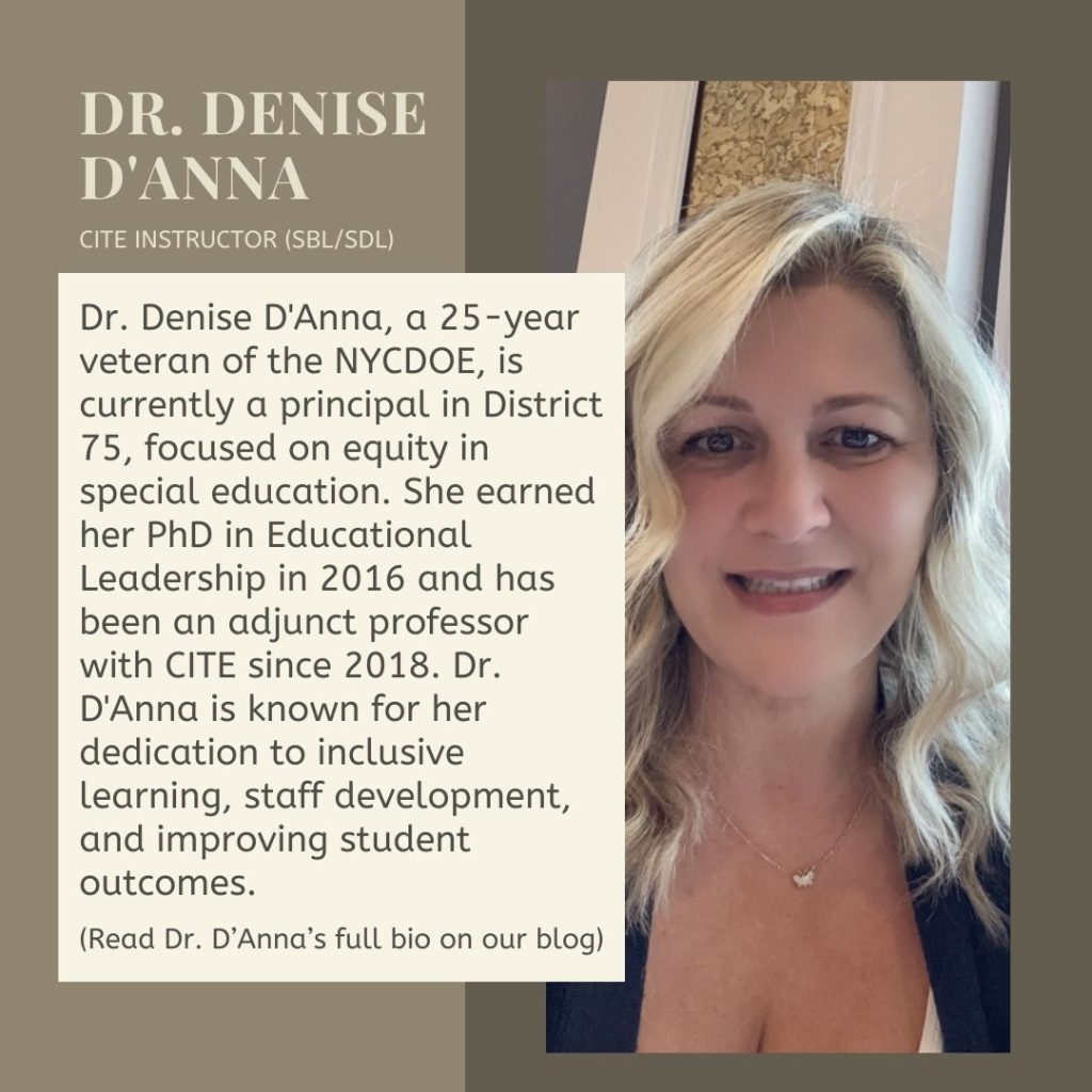 Meet our Instructors: Dr. Denise D’Anna | Center for Integrated Training & Education
